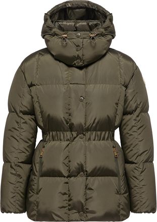 Moncler Moncler Doudoune Courte &Agrave; Capuche Agneux, Femme, Vert, Taille: 00