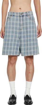 Burberry Check Denim Shorts
