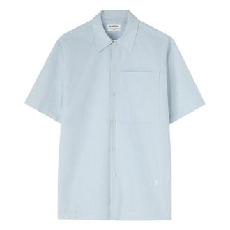 Jil Sander Gestreiftes Baumwollhemd - - Shirts - Herren - Blau - L