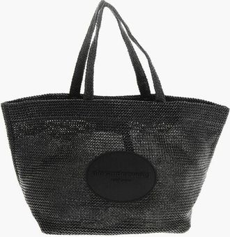Alexander Wang Synthetic Raffia PUNCH XL Tote Bag with Tone-on-Tone Logo Gr&ouml;&szlig;e Unica