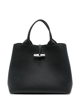 Longchamp Großer Roseau Shopper - Schwarz