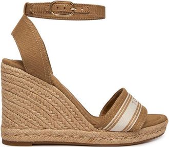 Tommy Hilfiger Espadrilles High Wedge Espad Webbing FW0FW09342 Beige