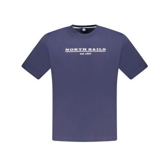 North Sails Blau Baumwoll T-Shirt - - Tops - Herren - Blau - 3XL