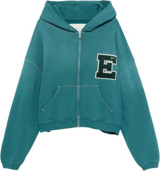 ERL hoodie à fermeture zippée - Bleu