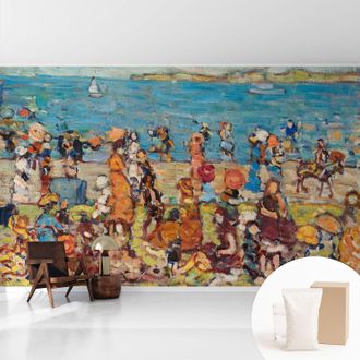Tulup Tapete Vliestapete Mit Kleber - Wanddekoration Wohnzimmer - Tapete Schlafzimmer Strandszene 416x254 Cm
