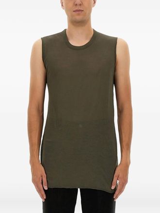 Rick Owens d&eacute;bardeur &agrave; col rond - Vert