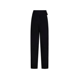 Sportmax Femme, Pantalons, Noir, Taille: 40 FR Favetta Straight Pantalons