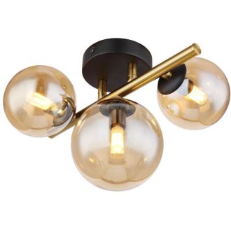 Globo Lighting plafonnier - RIHA - or - verre - lampe en verre color&eacute;