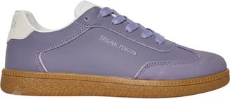 Original Penguin Retro Sneaker f&uuml;r Herren, Runder Zeh, Flach (Flieder)