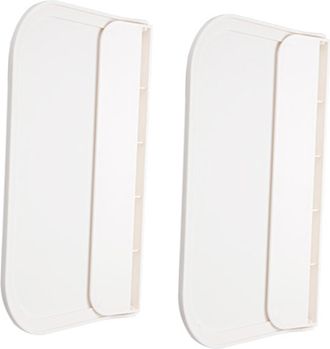 Lurrose 2 St&uuml;ck Kleines Klappbares Wandregal Faltbare Kunststoff Wandablage mit Rutschfestem Rand f&uuml;r Bad K&uuml;che Schlafzimmer Praktisches Aufbewahrungsregal f&uuml;