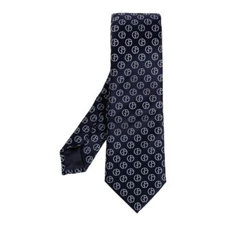 Giorgio Armani Homme, Accessoires, Bleu, Taille: ONE Size Cravate en soie