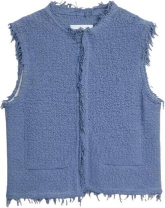 Iro Iro, Femme, Vestes, Bleu, Taille: 38 FR Shanny Vest