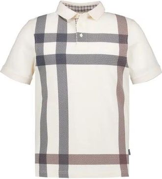 Barbour Herren Polo-Shirt beige Baumwoll-Piqu&eacute;