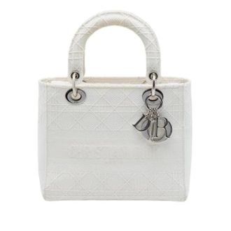 Dior Pre-owned Toile sacs-dior - Femme - Pre-owned - Blanc - Taille: ONE Size