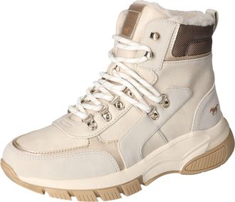 Mustang Jeans Damen 1481-606 Schnuerbooty, Ivory, 37 EU