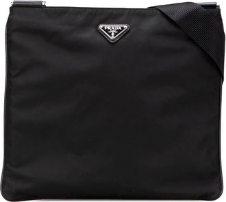 Prada Hobo Bags - Tessuto Zip Top Crossbody - Gr. unisize - in Schwarz - für Damen