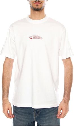 Vans Homme, Tops, Blanc, Taille: S T-shirt &agrave; boucles
