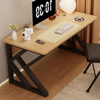 Generic Schreibtisch im Landhausstil, RobusterComputertisch mit Kabelmanagement, Arbeitsplatz for Autoren und Kreative for Homeoffice, Balkon Oder Schlafzimme