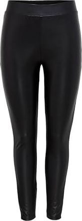 Only Only NOS Onlcool Coated Legging Noos, Noir (Black Black), S(Taille Fabricant: Small) Femme