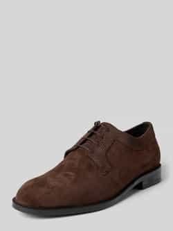 HUGO BOSS Schn&uuml;rschuhe aus echtem Rindsvelours Modell TAYIL