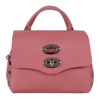 Zanellato Femme, Sacs, Rose, Taille: ONE Size Sac Rose en Cuir avec Poignée