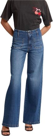 Kocca Femme, Jeans, Bleu, Taille: 40 FR Pantalon large