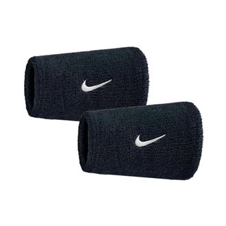 Nike Poignets-&eacute;ponge Swoosh Classic Doublewide - unisex - Sport - Noir - Taille: ONE Size
