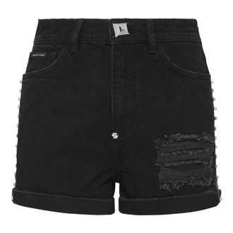 Philipp Plein Hot Pants Stones - - Shorts - Damen - Schwarzk - W25