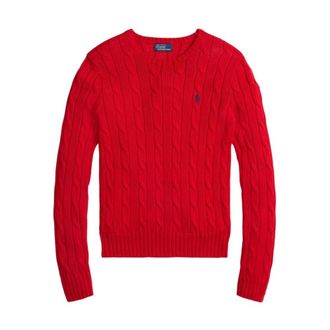 Polo Ralph Lauren Femme, Pulls, Rouge, Taille: 44 FR Maille ras du cou