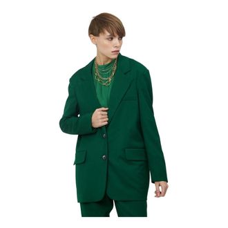 Silvian Heach Regular Blazer mit Seitentaschen - - Jackets - Damen - Gr&uuml;n - XS