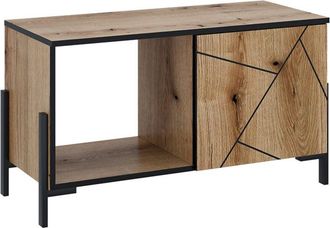 Vicco Table basse Hatto, Chêne, 90x39.7cm avec 1 porte, Vicco