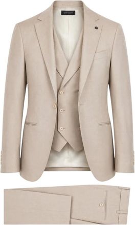 Luigi Bianchi Mantova Homme, Costumes, Beige, Taille: M Costumes crois&eacute;s