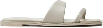 Calvin Klein Pantoletten Flat Slide Lth HW0HW02071 Beige