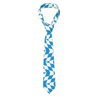 Generic Cravate pour homme avec drapeau bavarois - Cravate douce et &eacute;l&eacute;gante pour le travail et les occasions sp&eacute;ciales, AS PIC 10