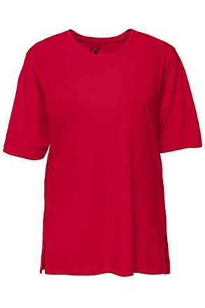 Ulla Popken T-shirt Basique, Col Rond Femme T-shirt, Rot (Rot 51), 60-62