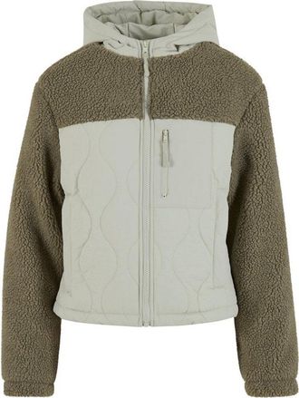 Urban Classics Kurzjacke Ladies Sherpa Crinkle Nylon Mix Jacket