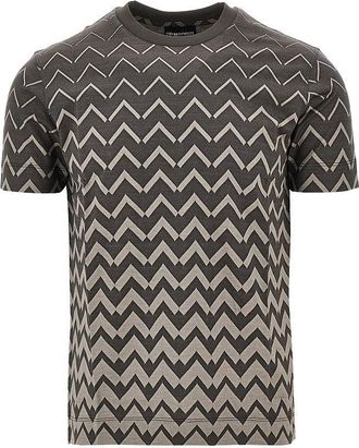 Emporio Armani Jacquard jersey T-shirt Man XS