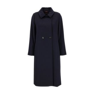 Max Mara Bcollag Wickelmantel - - Coats - Damen - Blau - XS