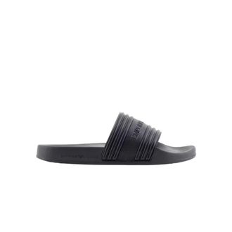 Emporio Armani Homme, Chaussures, Noir, Taille: 40 EU Slider &agrave; bande logo pour piscine