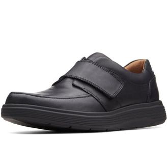 Clarks Herren Un Abode Strap Slipper, Schwarz Black Leather, 39.5 EU