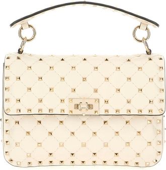Valentino Garavani Femme, Sacs, Beige, Taille: ONE Size Rockstud Spike Shoulder Bag