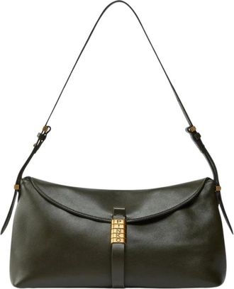 Pinko Pinko, Femme, Sacs, Vert, Taille: ONE Size Saddle Baguette Classic