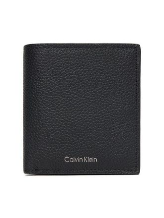 Calvin Klein Geldb&ouml;rse Foil Emboss Slim Trifold W Card LV04D1063G Schwarz