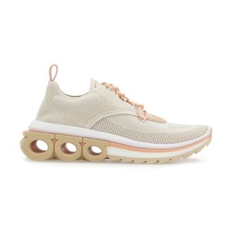 Ferragamo Technische Strick-Sneakers - - Shoes - Damen - Grau - 34 1/2 EU