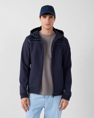 Jott Doudoune bi-mati&egrave;re softshell Marine Paco 2.0 - Taille XXL