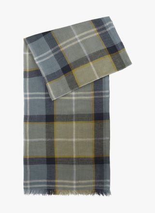 Barbour Echarpe tartan Welton en coton et lin