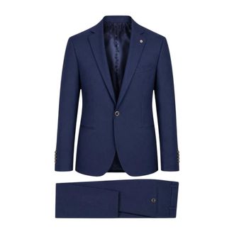 Luigi Bianchi Mantova Single Breasted Suit - - Suits - Herren - Blau - L