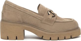 Nero Giardini I513984D Damen-Mokassins Aus Veloursleder - Beige 38.5 EU