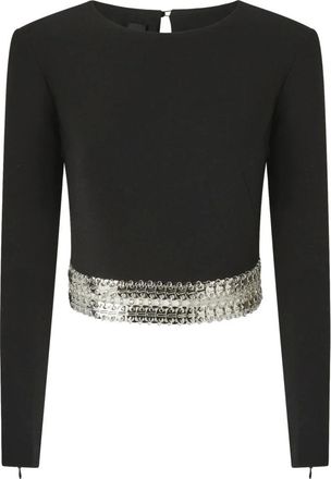 Pinko Pinko, Femme, Blouses et Chemises, Noir, Taille: 38 FR Hauts