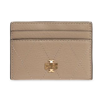 Tory Burch Charlie Quilted Cardholder - - Accessories - Damen - Beige - ONE SIZE